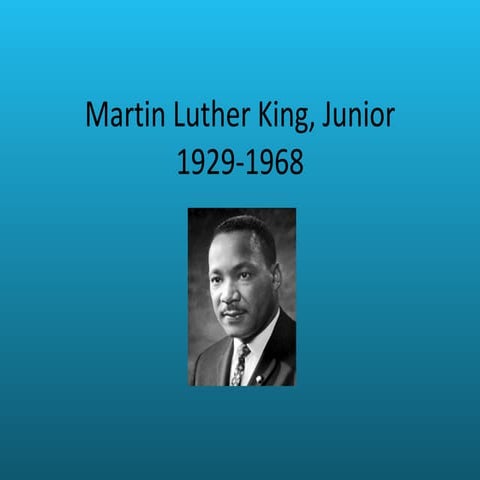 Martin luther king junior | PPT