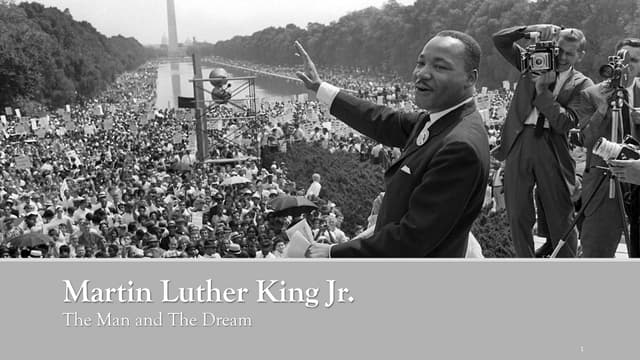 Martin luther king jr presentation | PPSX