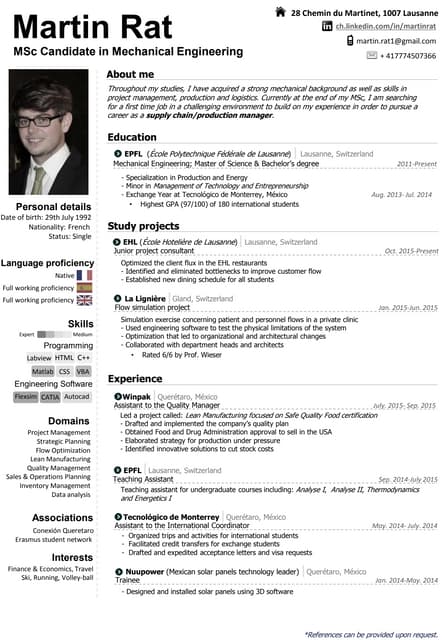 Recommendation Letter EPFL | PDF