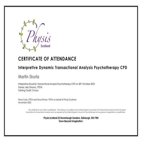 Interpretive Dynamic Transactional Analysis Psychotherapy Ppt