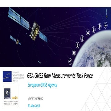 GSA GNSS Raw Measurements Task Force | PPT