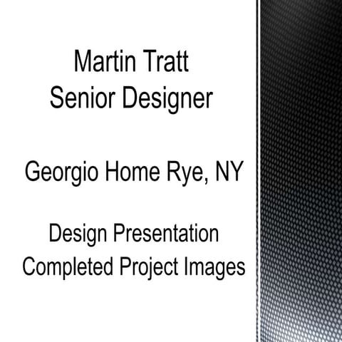 Martin Tratt Designer Tratt Associates | PPTX