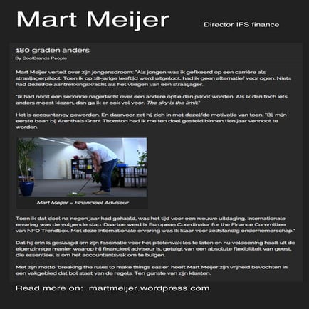 Mart Meijer - Innovator in cijferwereld | PDF