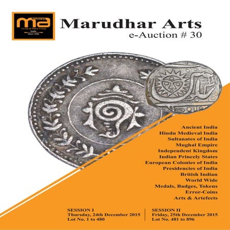 Marudhar Arts Coins e-Auction-30 is live! Bid Now! | PDF