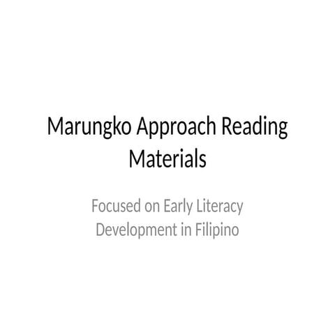 Marungko Approach for First Step of Reading.pptx