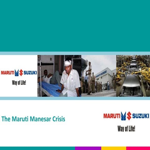 Labour unrest at manesar, plant of maruti suzuki | PPTX