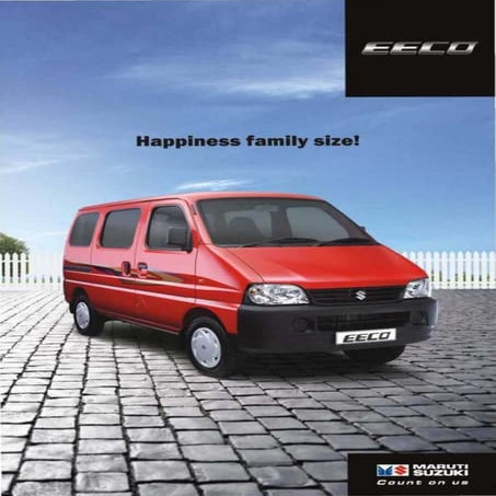 Maruti suzuki eeco specifications by dd motors | PDF