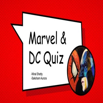 Marvel-DC Quiz Prelims | PPTX