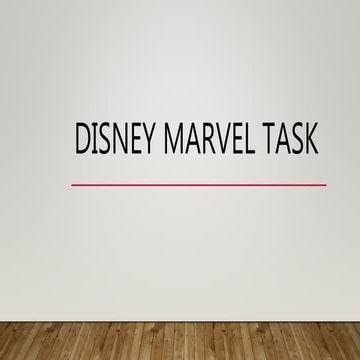 Marvel and disney project (1) | PPT