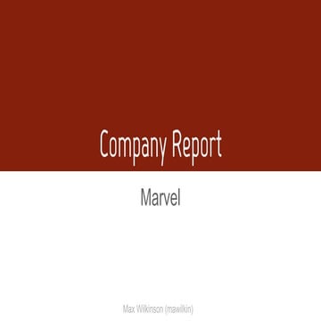 Marvel presentation | PDF