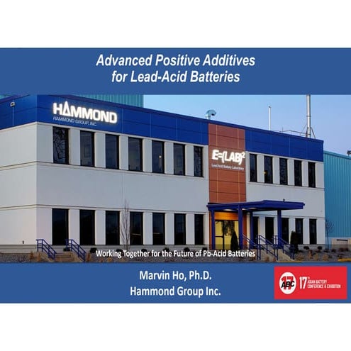 Advanced Positive Additives for Lead–Acid Batteries | PDF | Chemistry ...