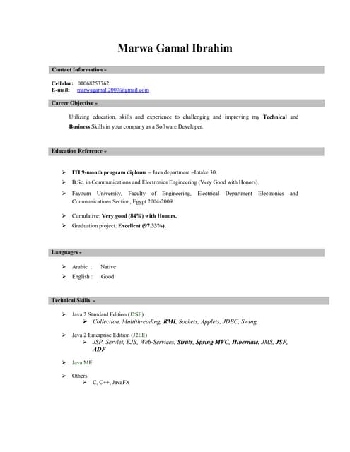 marwa resume | DOC