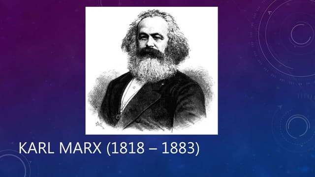 Presentation, karl marx | PPTX