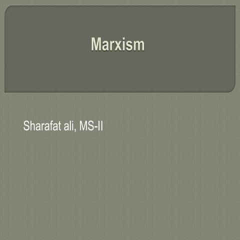 Karl Marx and theory | PPT