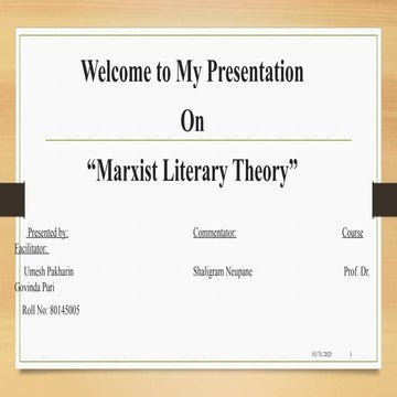Marxist LIterary Theory and its Implications .pptx