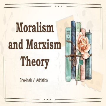 The Moralistic approach | PPTX