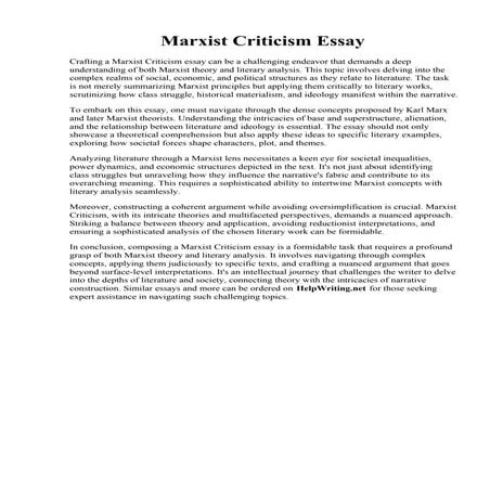 Marxist Criticism Essay.pdf
