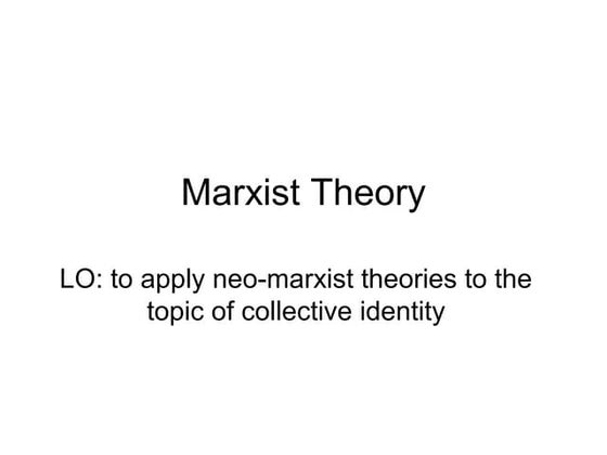Marxist perspectives on print media | PPTX