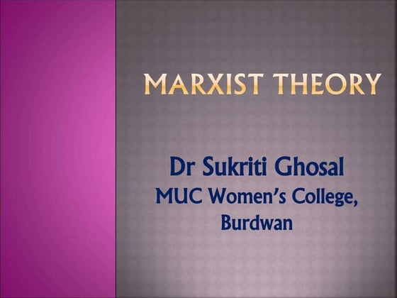 Utopia and marxist theory 1 | PPT