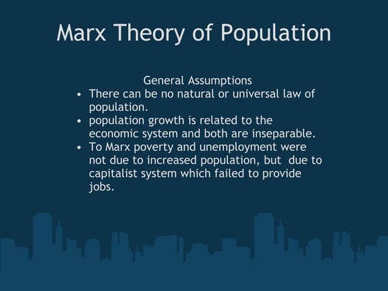 Marxist theory on population growth | PPT