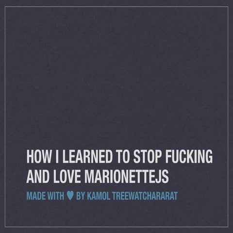 Marionette: the Backbone framework | PDF