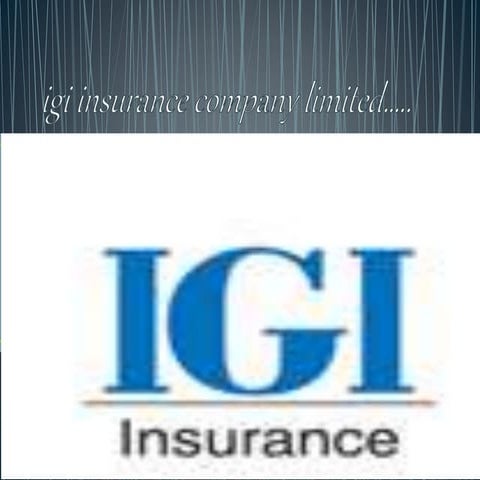 IGI insurance Pakistan | PPTX