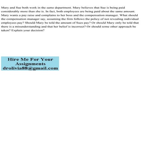 Mary and Sue both work in the same department. Mary believes that Su.pdf