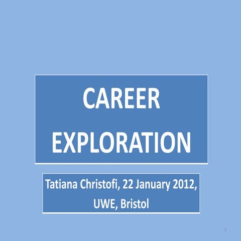 Career Exploration Quiz | PPTX