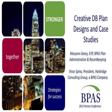 Creative DC/DB Plan Design & Case Studies | PPTX