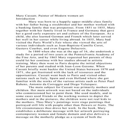 Mary Cassatt | PPT