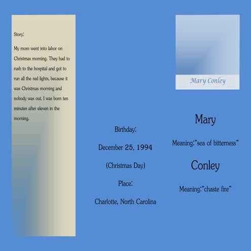 Mary Conley Brochure | PDF