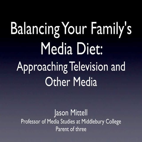 Balancing Your Family's Media Diet | KEY