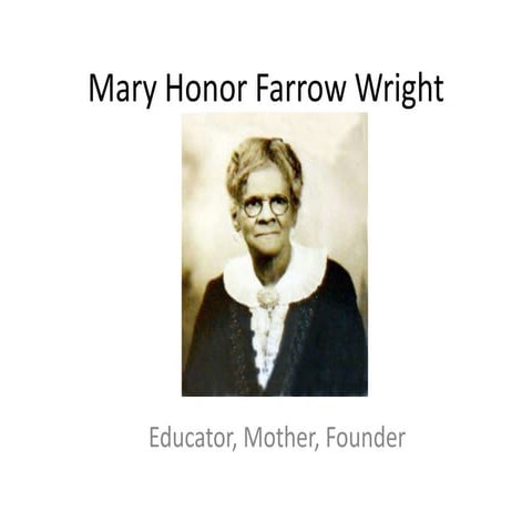 Mary honor farrow_wright_slideshow_created_by_geri_smith | PPT
