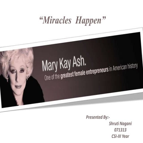 Mary Kay Ash | PPTX