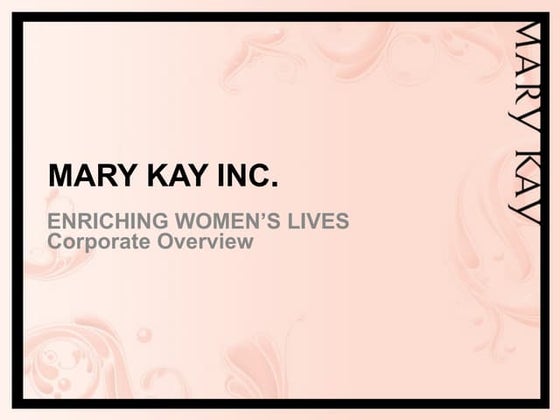 Mary Kay Presentation | PPTX | Marketing and Advertising | Business
