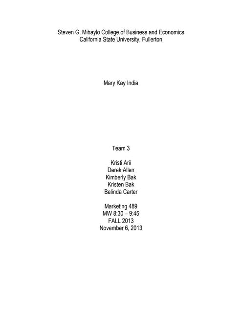 Mary Kay Product Promise | PDF