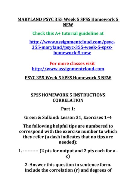 Hi6007 spss assignment | DOCX