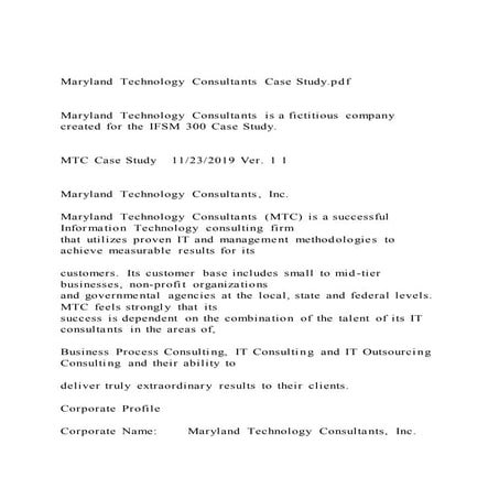 Maryland technology consultants case study.pdf maryland tec | DOCX