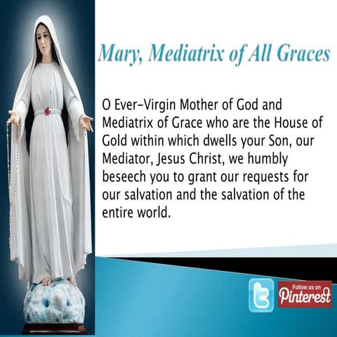 Mary, Mediatrix of all Graces! | PPTX