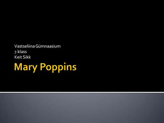 Mary poppins | PPT