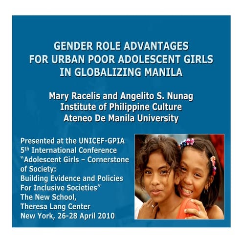 Mary Racelis Ateneo de Manila University Presentation | PDF