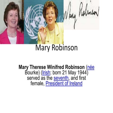 Mary Robinson | PPTX