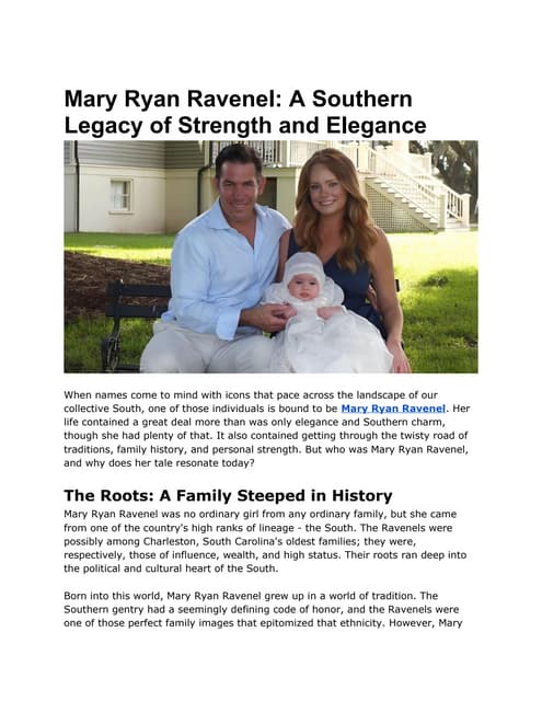 The Private Life of Mary Ryan Ravenel_ A Journey of Growth and ...