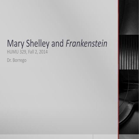 Mary Shelley and Frankenstein | PPTX