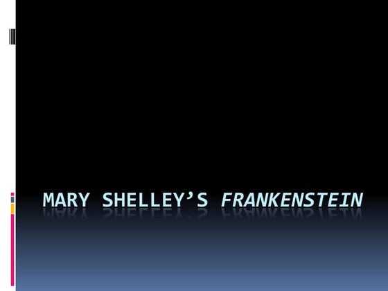 Frankenstein power point | PPTX | Genres
