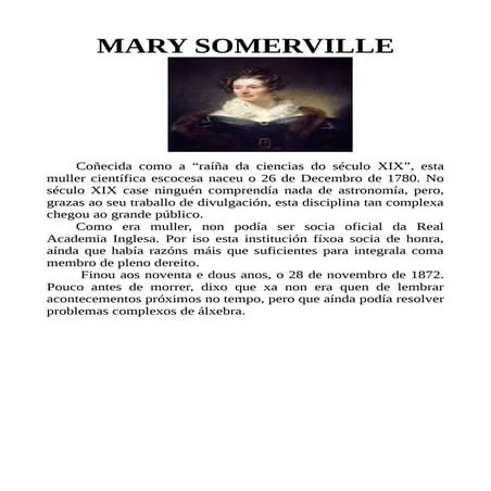 Mary somerville | PDF