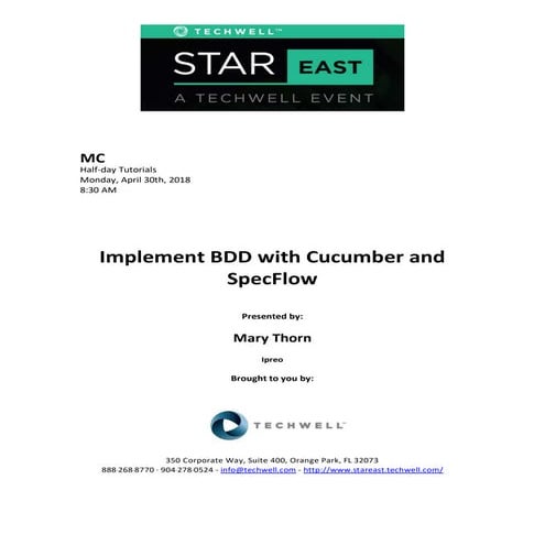 Implement Bdd With Cucumber And Specflow Pdf