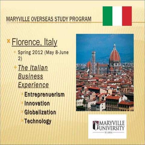 The Italian Business Experience | PPT