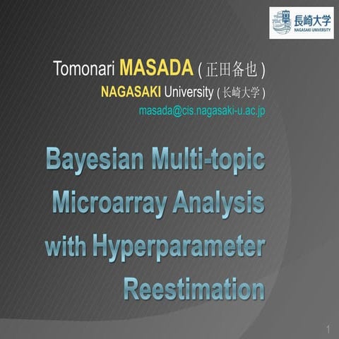 Bayesian Multi-topic Microarray Analysis with Hyperparameter ...