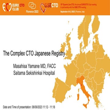 Masahisa Yamane: The Complex CTO Japanese Registry | PPT